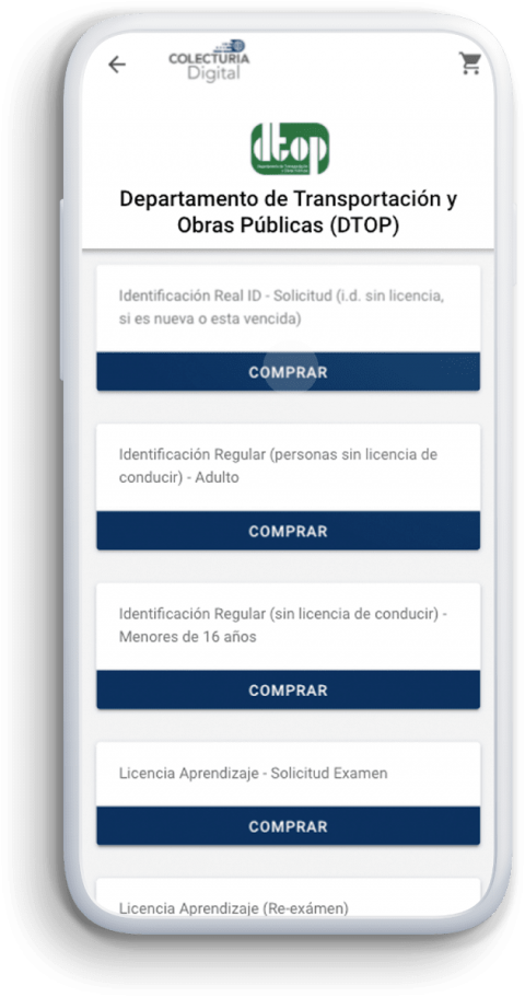 Colecturia Digital App|Compra de sellos y comprobantes en línea